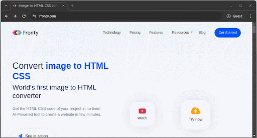 Using AI for no-code design: Introducing Fronty - LogRocket Blog