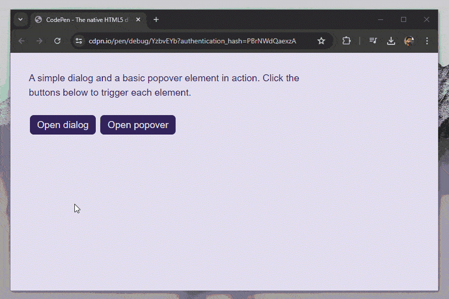 Animating Dialog And Popover Elements With Css Starting Style
