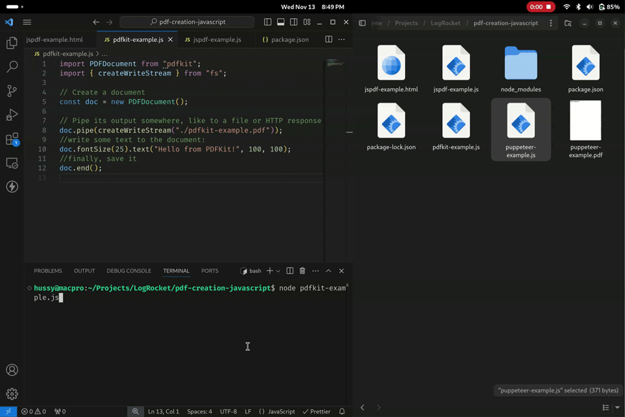 Best HTML to PDF libraries for Node.js - LogRocket Blog