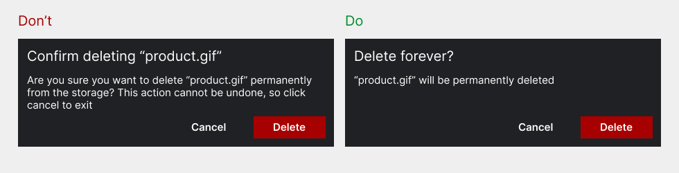 Double Check User Actions All About Warning Message Ui Logrocket Blog