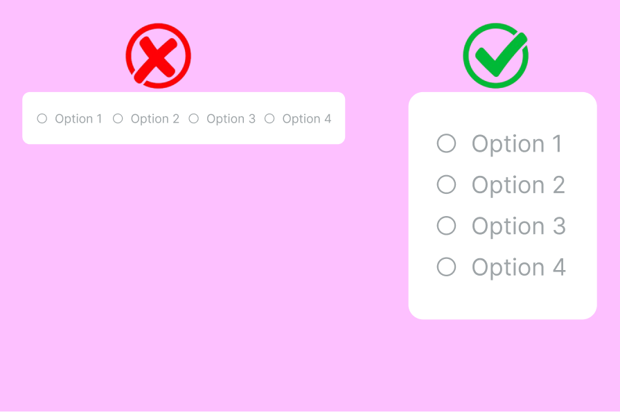 Radio button vs. checkbox: What’s the difference and which to use when? - LogRocket Blog