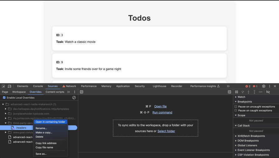 How to use Chrome DevTools for API mocking - LogRocket Blog