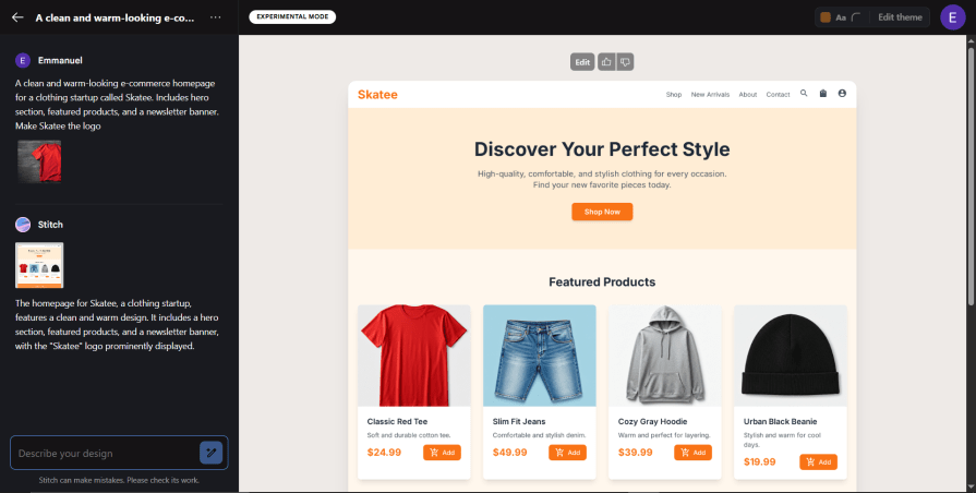 Vibe-based UI building with Google Stitch — Is this the future of ...